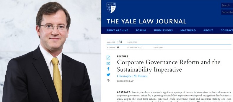 Georgia Law Professor Christopher Bruner publishes in Yale Law Journal ...