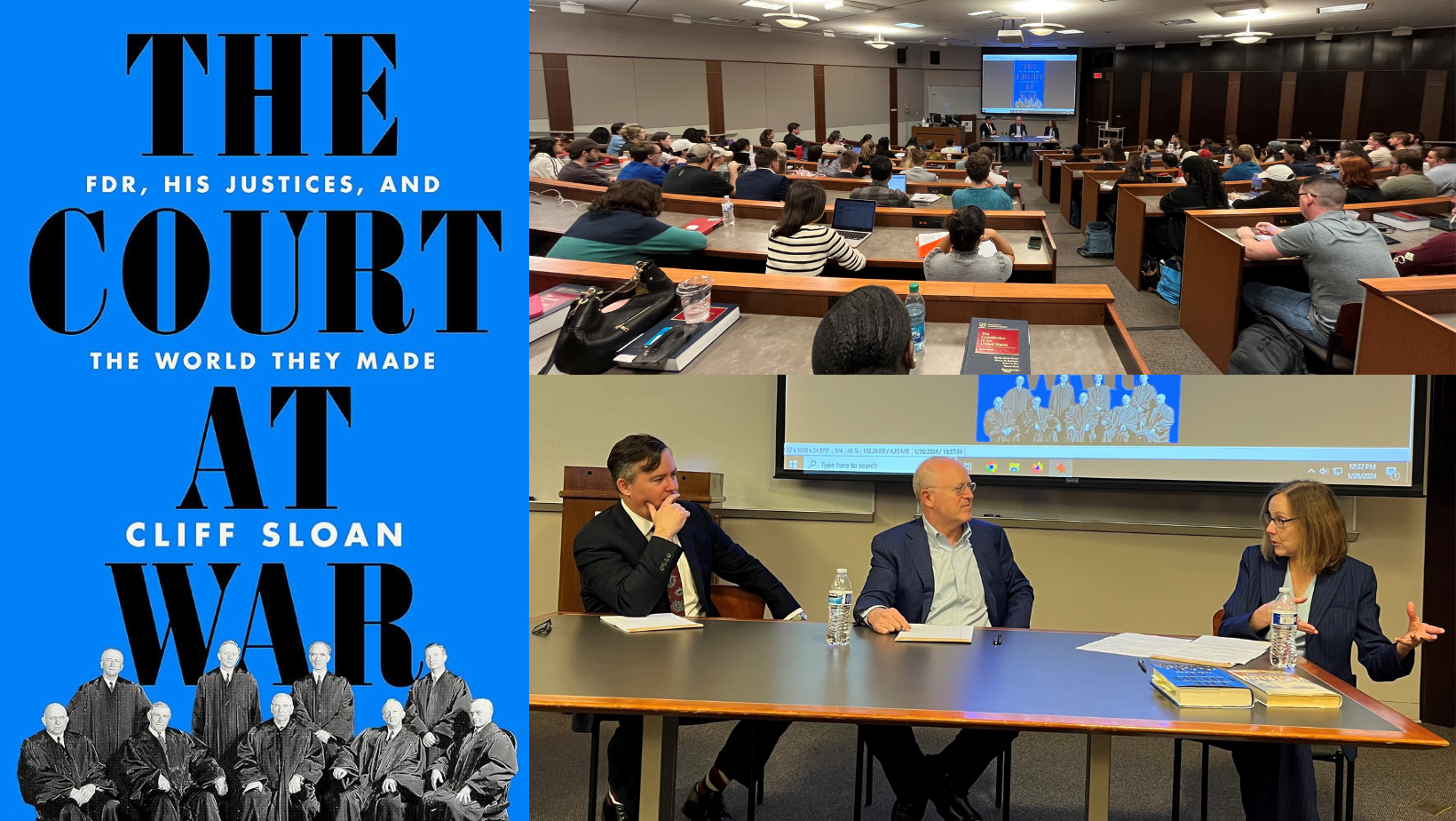 Georgetown Law Professor Cliff Sloan discusses “The Court at War” at ...
